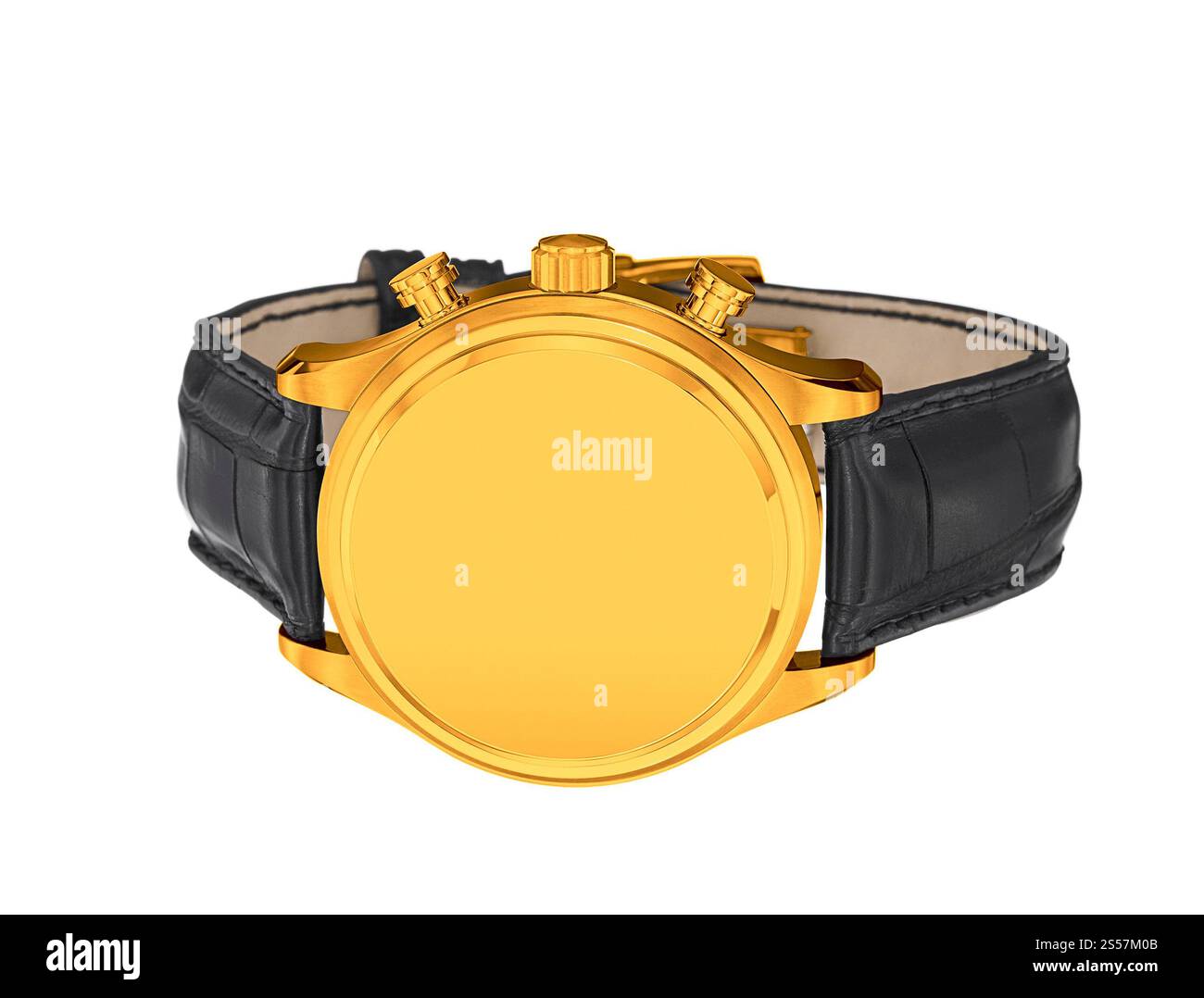 Mens luxury gold wrist watch isolated on white background. Mens luxury ...