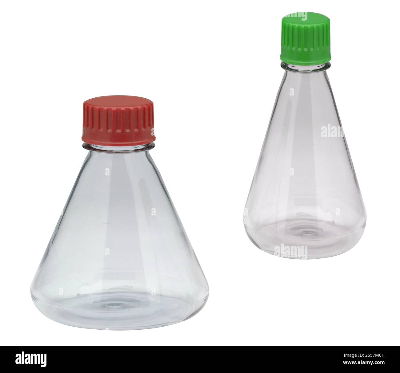 Chemical laboratory flask isolated on white background. Chemical ...