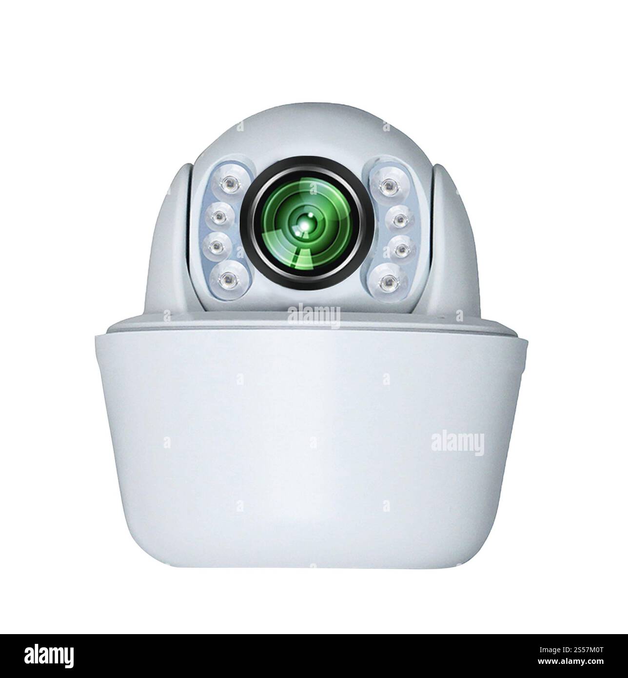 Modern Security Camera isolated on white background. Modern Security ...