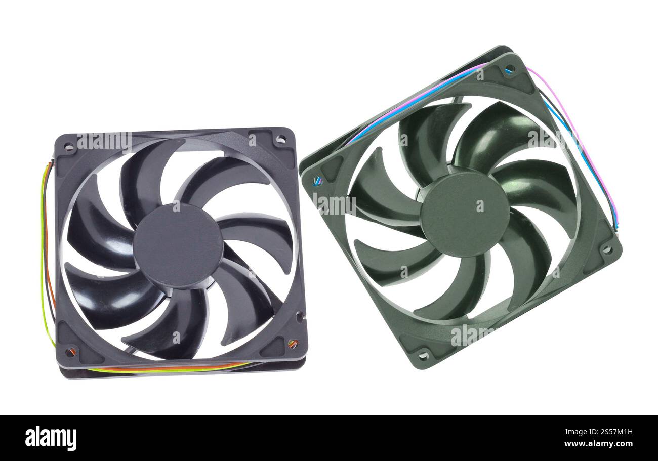 computer cooler isolated on white background. computer cooler Stock ...