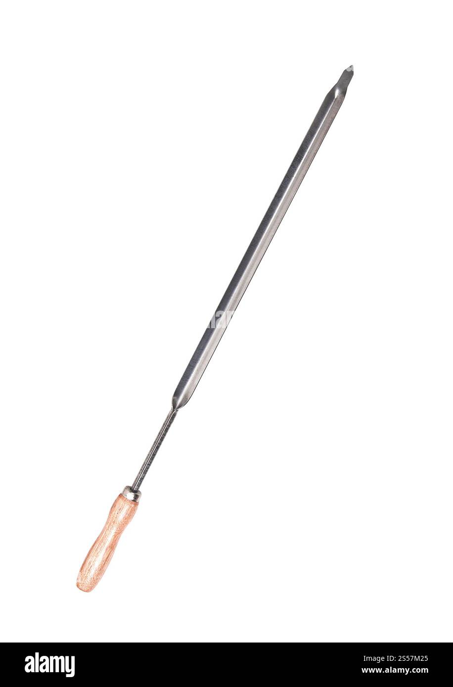 metal skewer isolated on white. metal skewer Stock Photo - Alamy