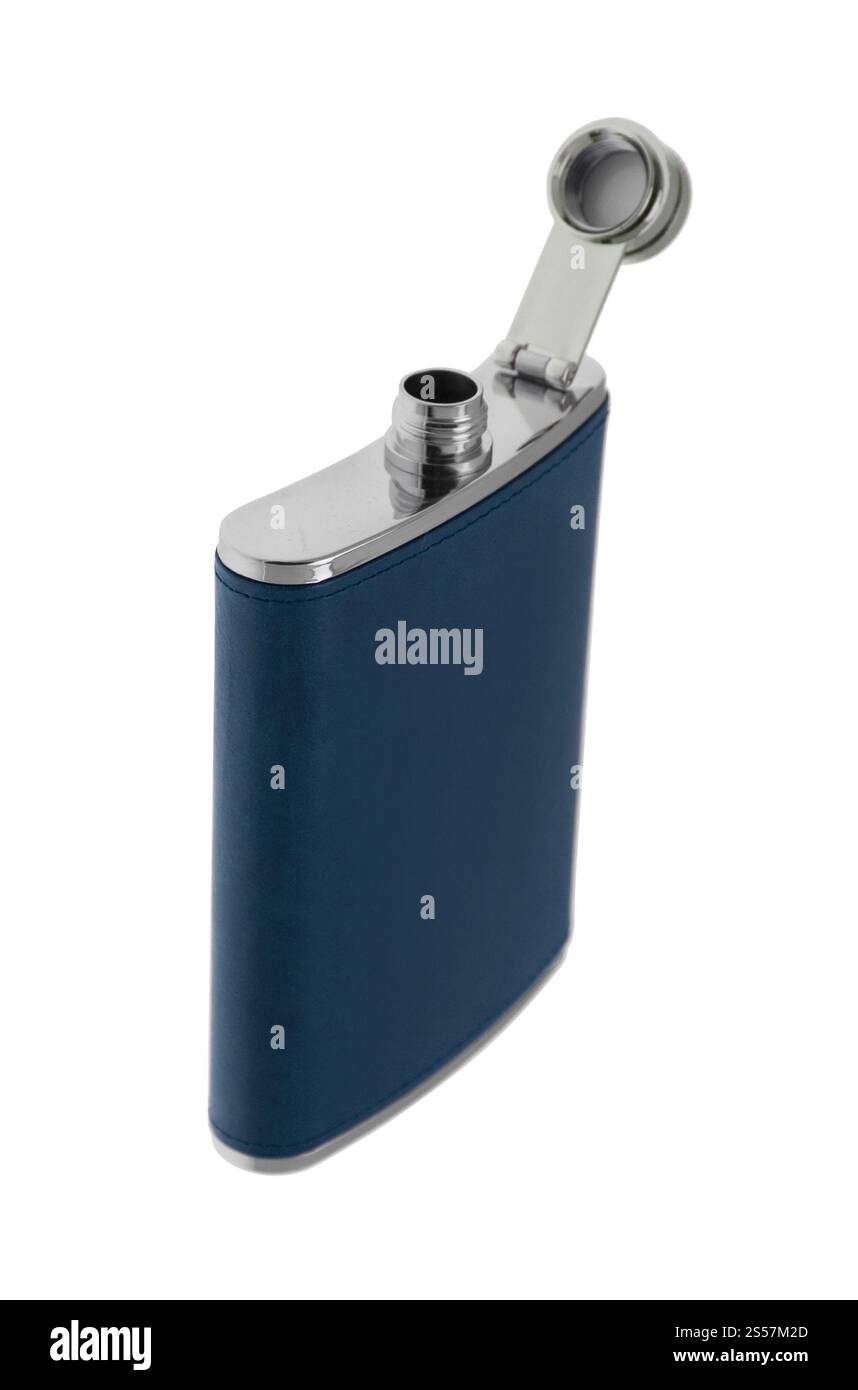 old flask for alcohol isolated on white background. old flask for ...