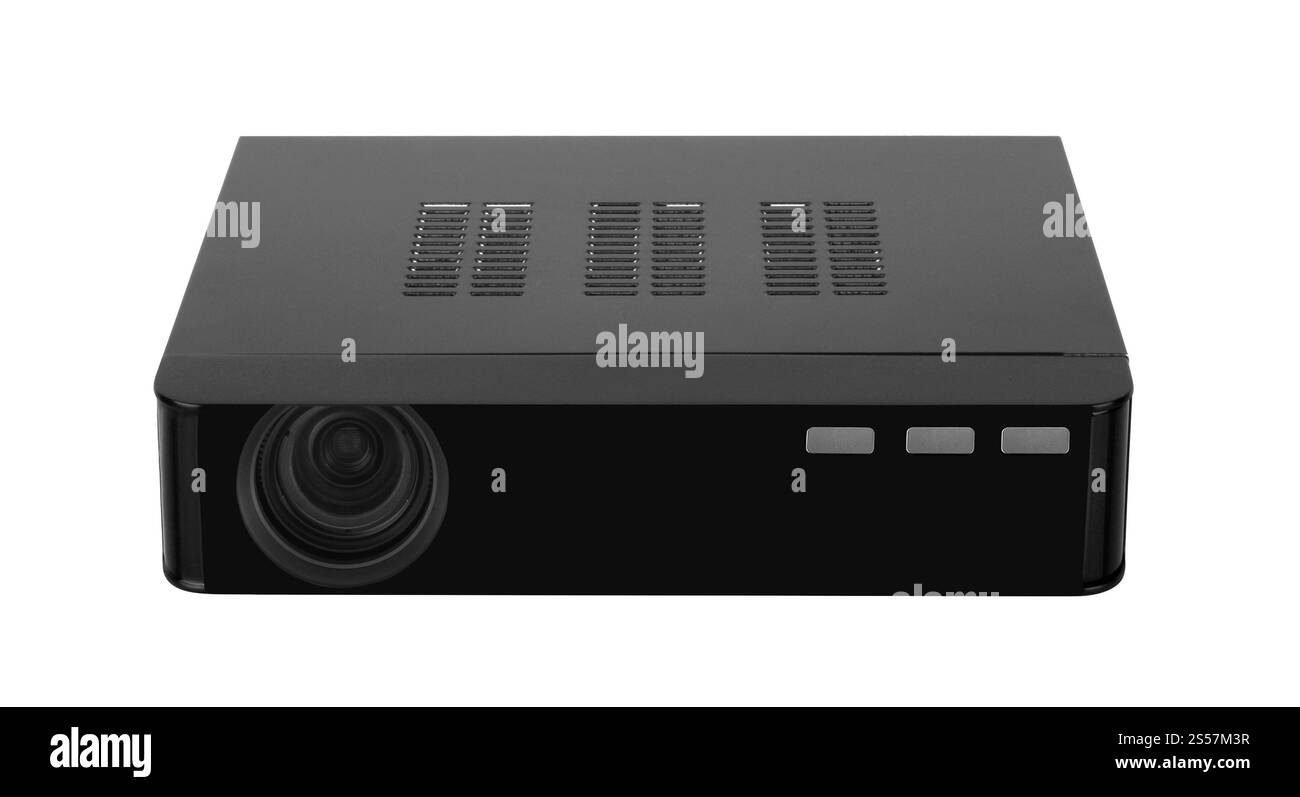 multimedia projector on white background. multimedia projector Stock ...