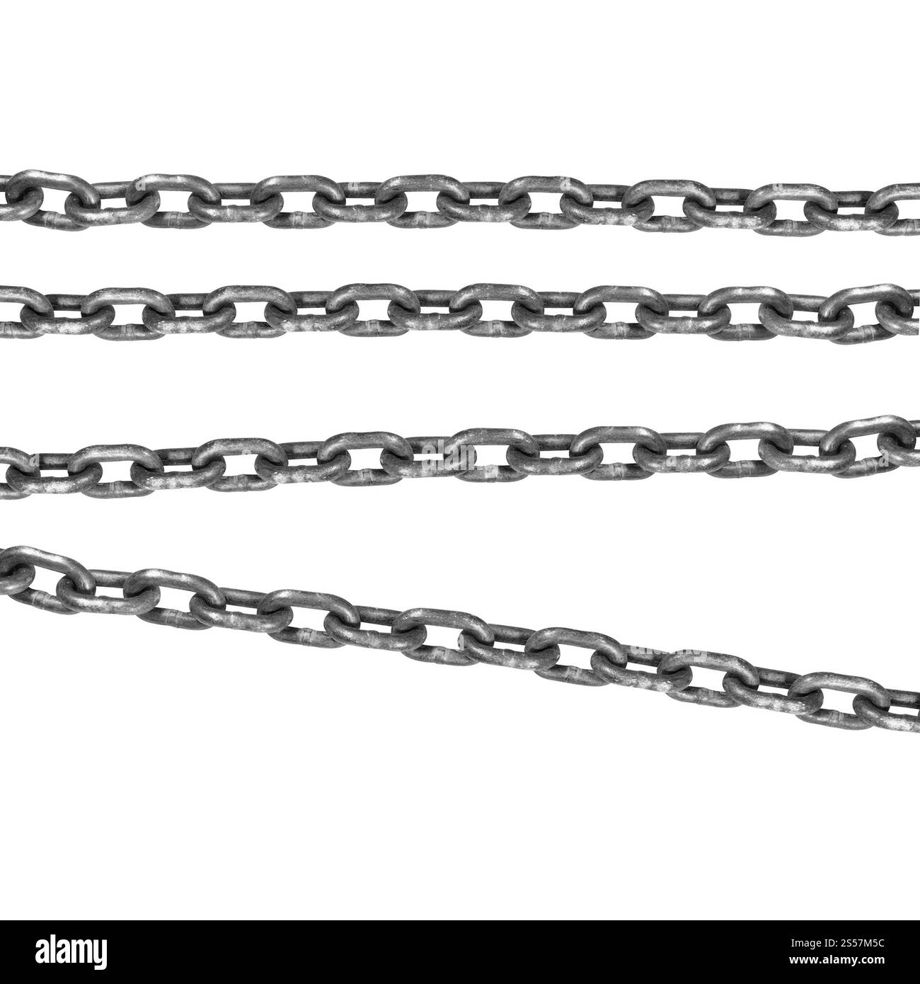 a connected flexible series of metal links. connected flexible series ...