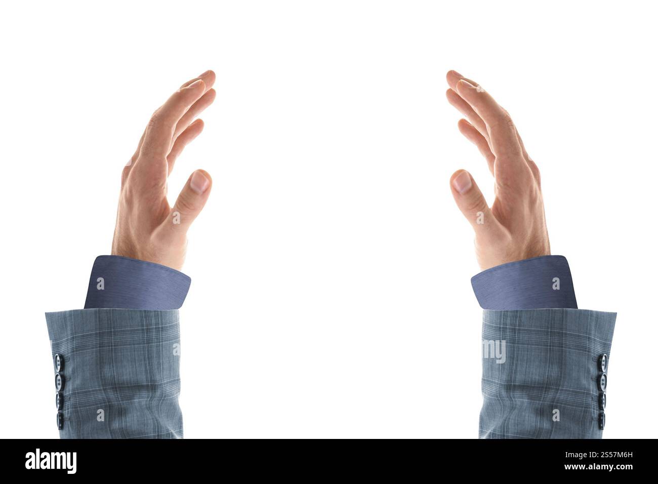 two hands isolated on white background. two hands Stock Photo - Alamy