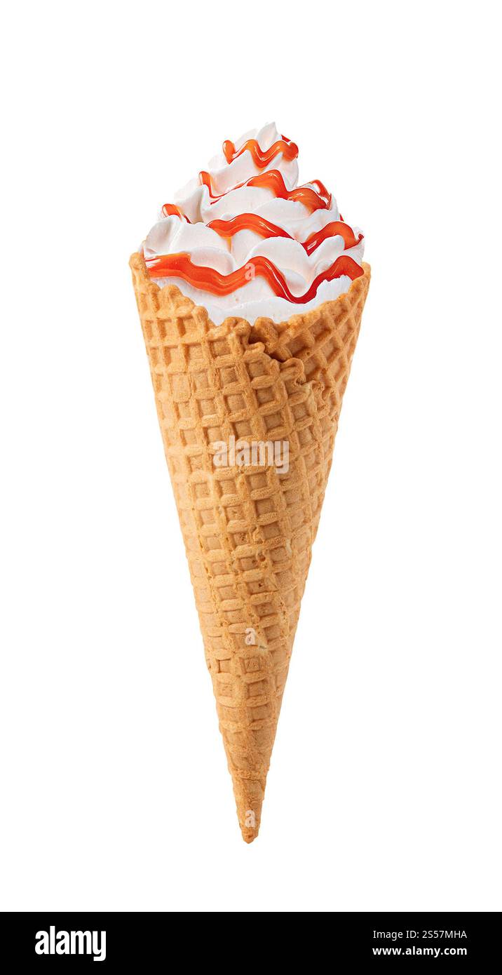 soft serve ice cream isolated on white background. soft serve ice cream ...