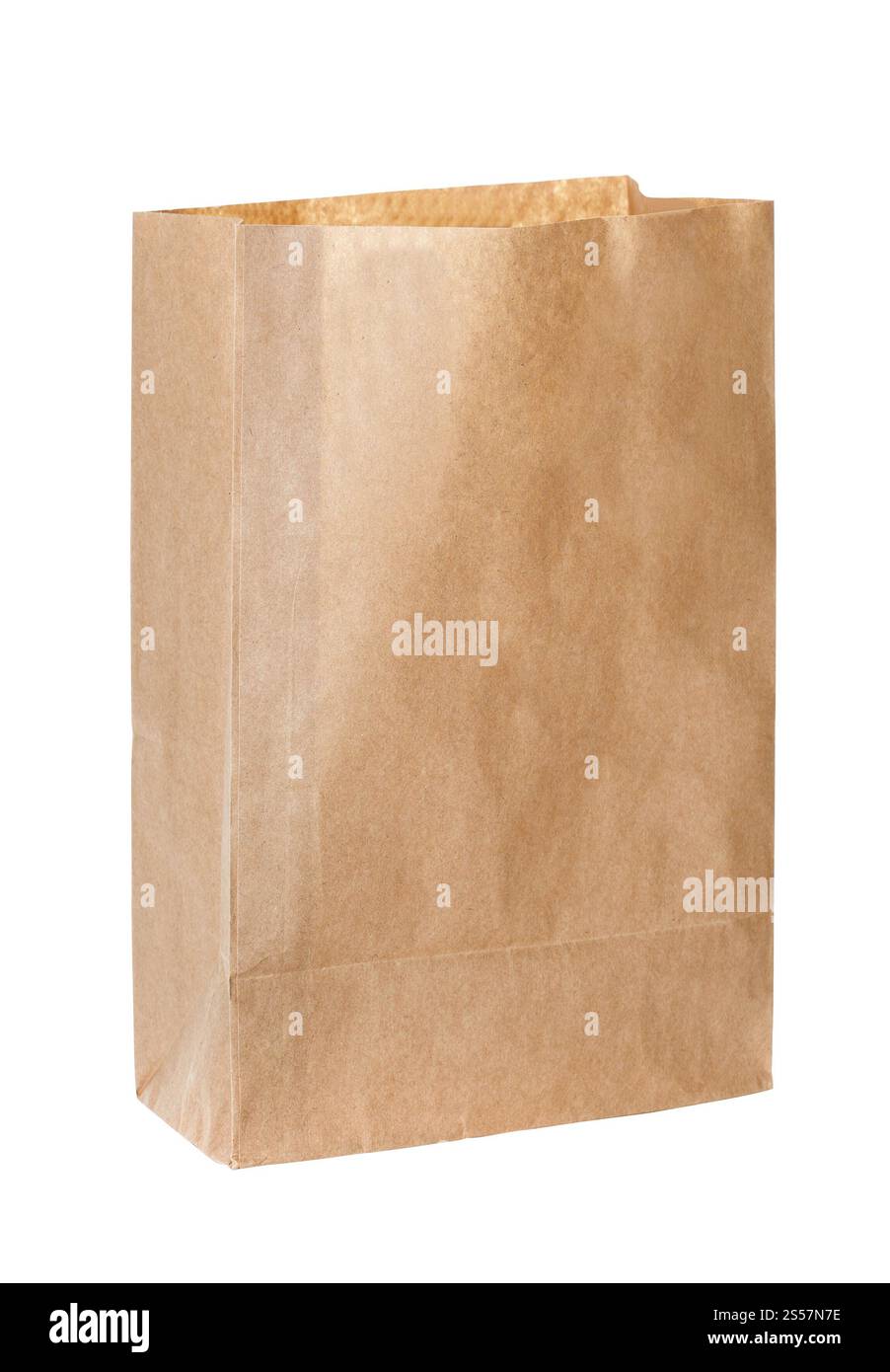 recycle brown paper bag isolated on white background. recycle brown ...