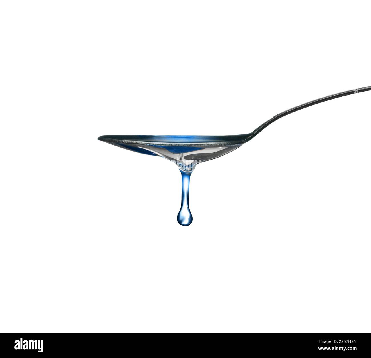 spoon with oil drop isolated on white. spoon with oil drop Stock Photo ...
