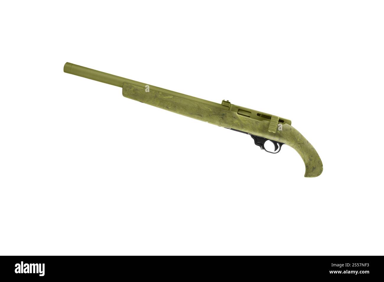 Hunting rifle isolated on white. Hunting rifle isolated Stock Photo - Alamy