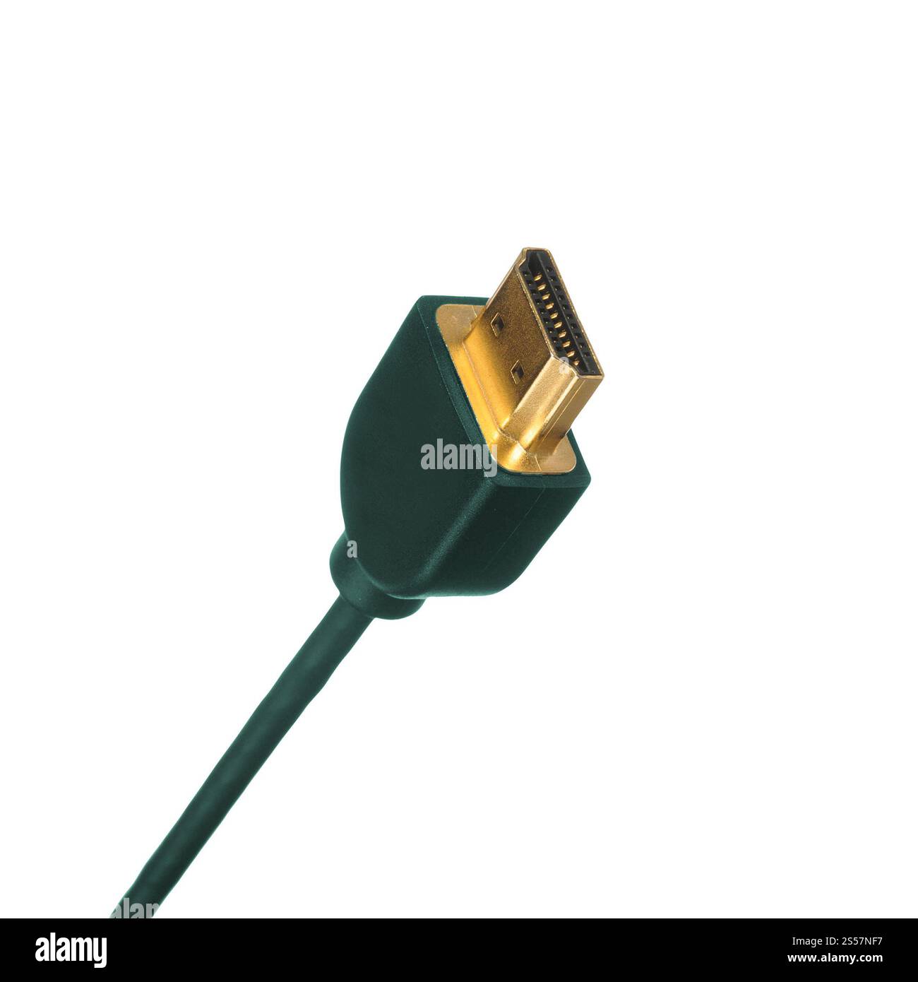 tech cable with plug isolated on a white background. tech cable with ...