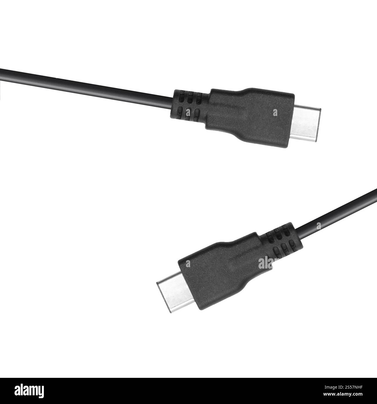 USB cable on white background. USB cable Stock Photo - Alamy