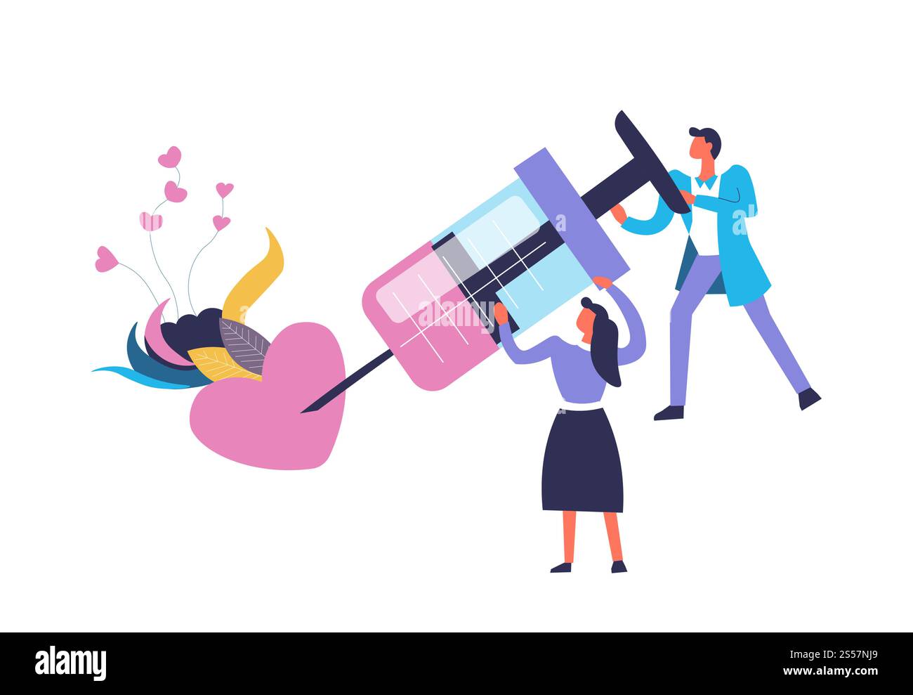 Male doctor making heart Stock Vector Images - Alamy