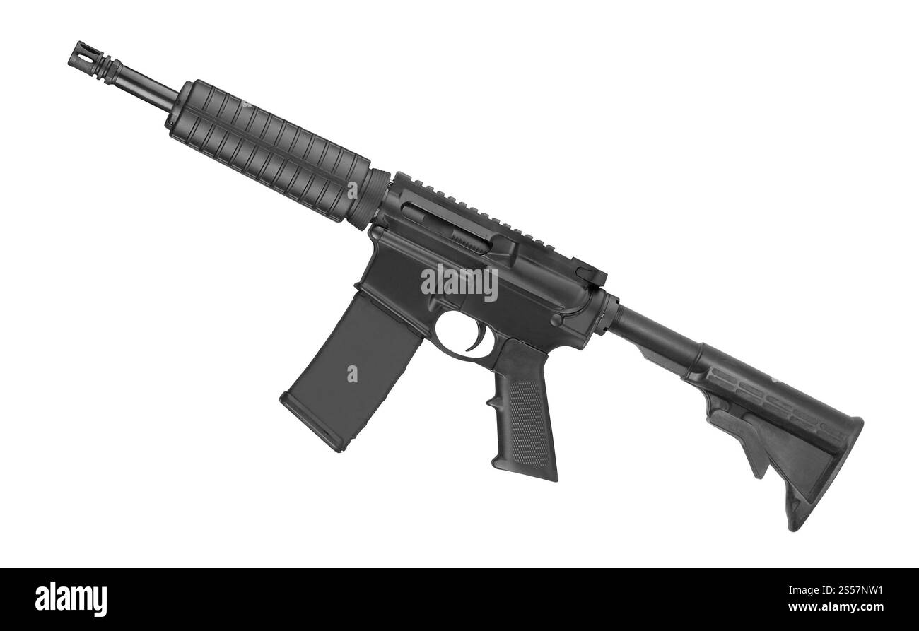 special forces rifle M4 isolated on a white background. special forces ...