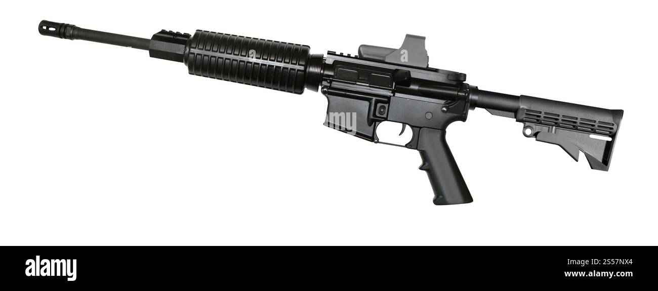 special forces rifle M4 isolated on a white background. special forces ...