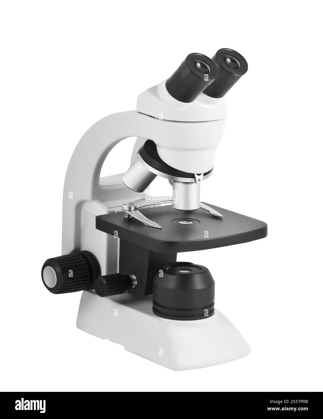 Microscope isolated on white background. Microscope isolated on white ...