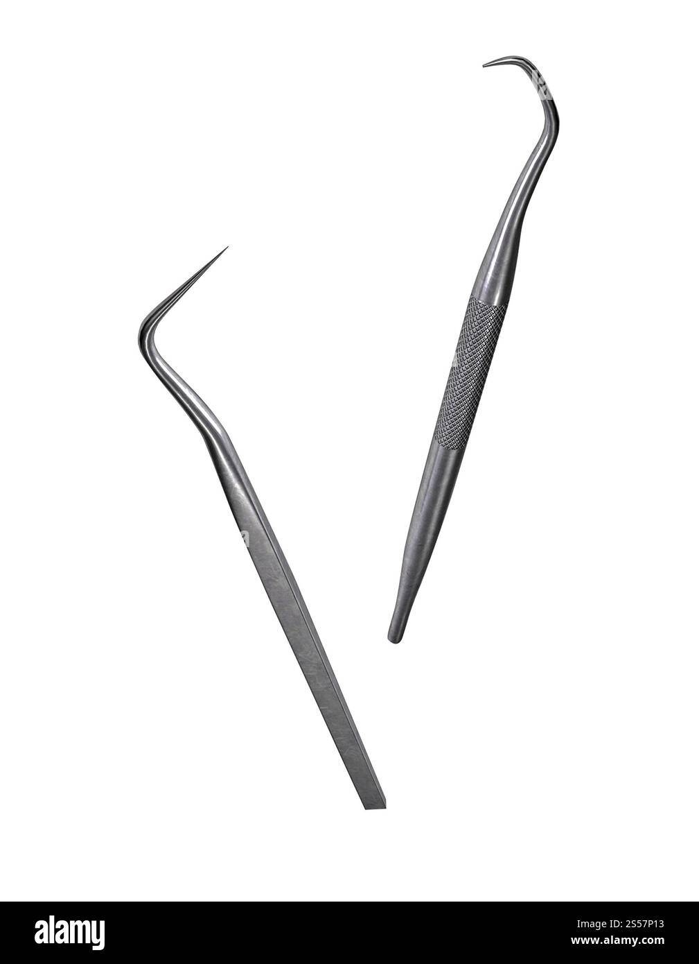 dental tools isolated on white. dental tools Stock Photo - Alamy