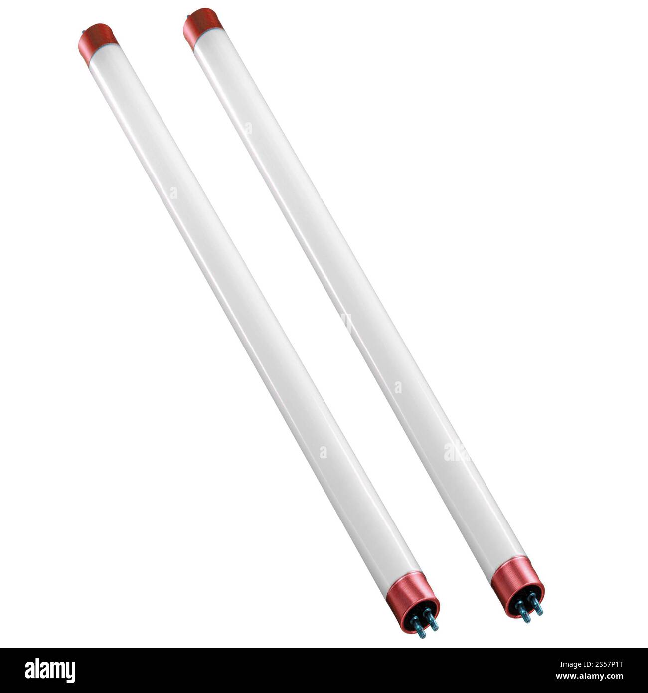 fluorescent tube compact lamps isolated on white background Stock Photo ...