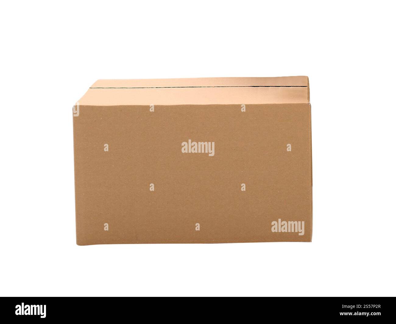 simple brown carton box on white background. simple brown carton box ...