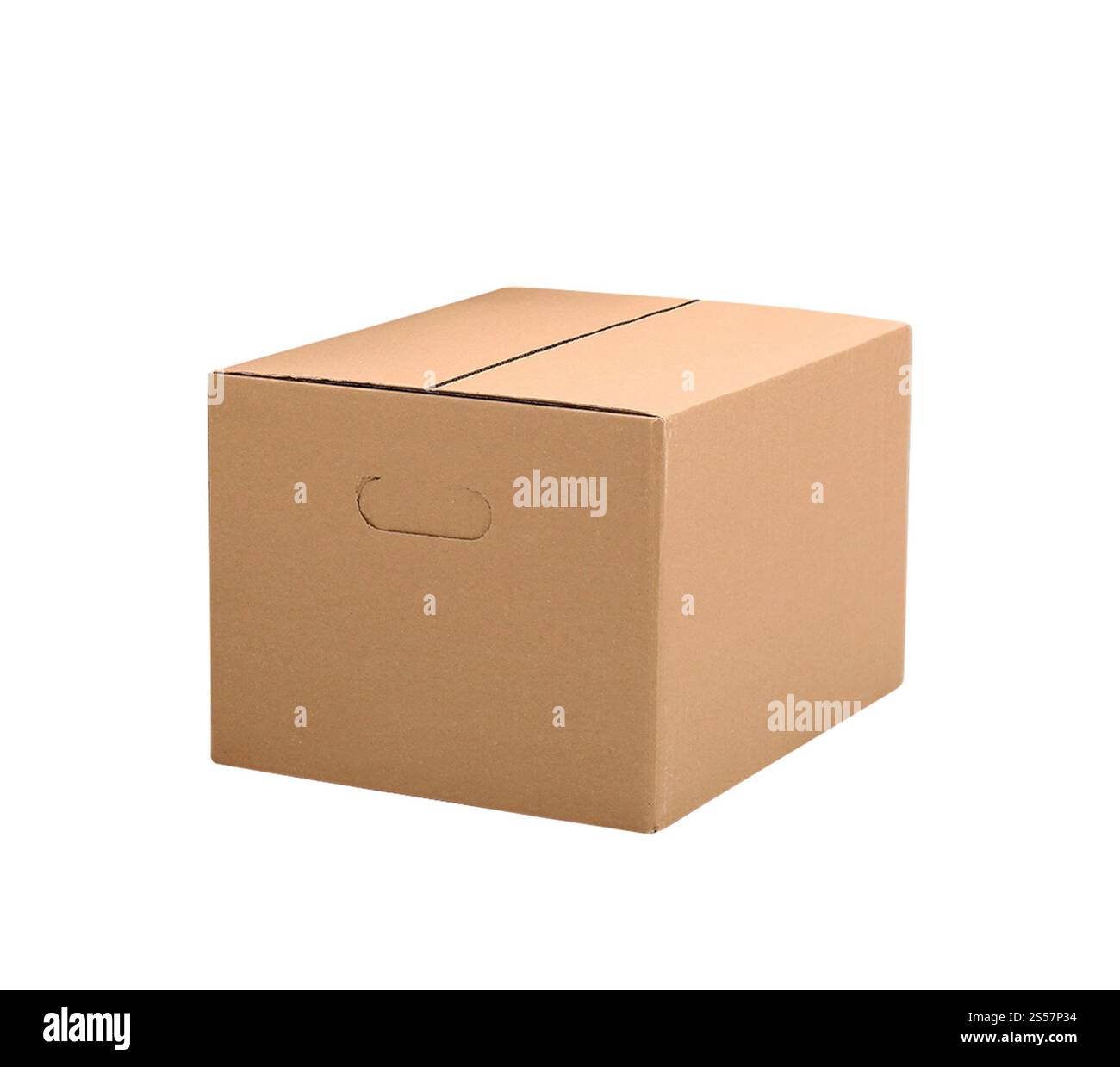 simple brown carton box isolated on white background. simple brown ...