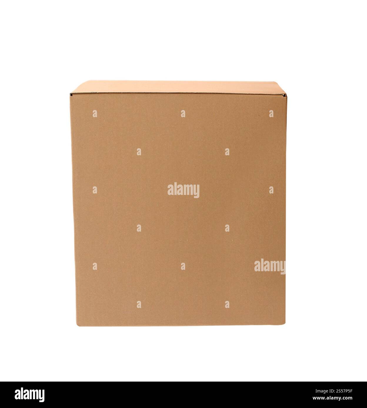 simple brown carton box isolated on white. simple brown carton box ...