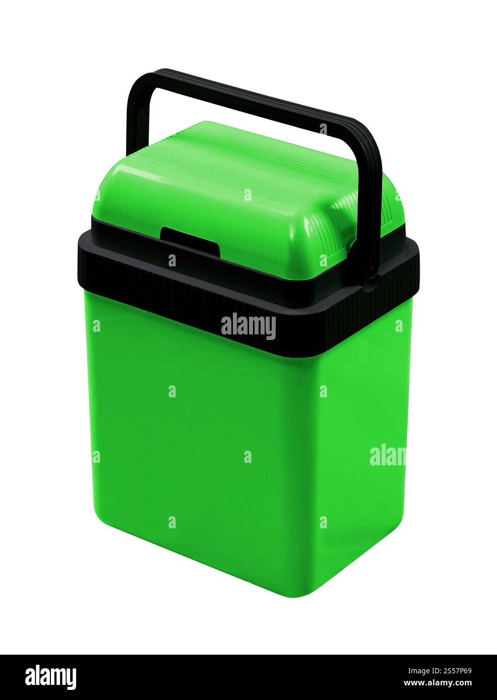green cooling box isolated on white background. green cooling box Stock ...