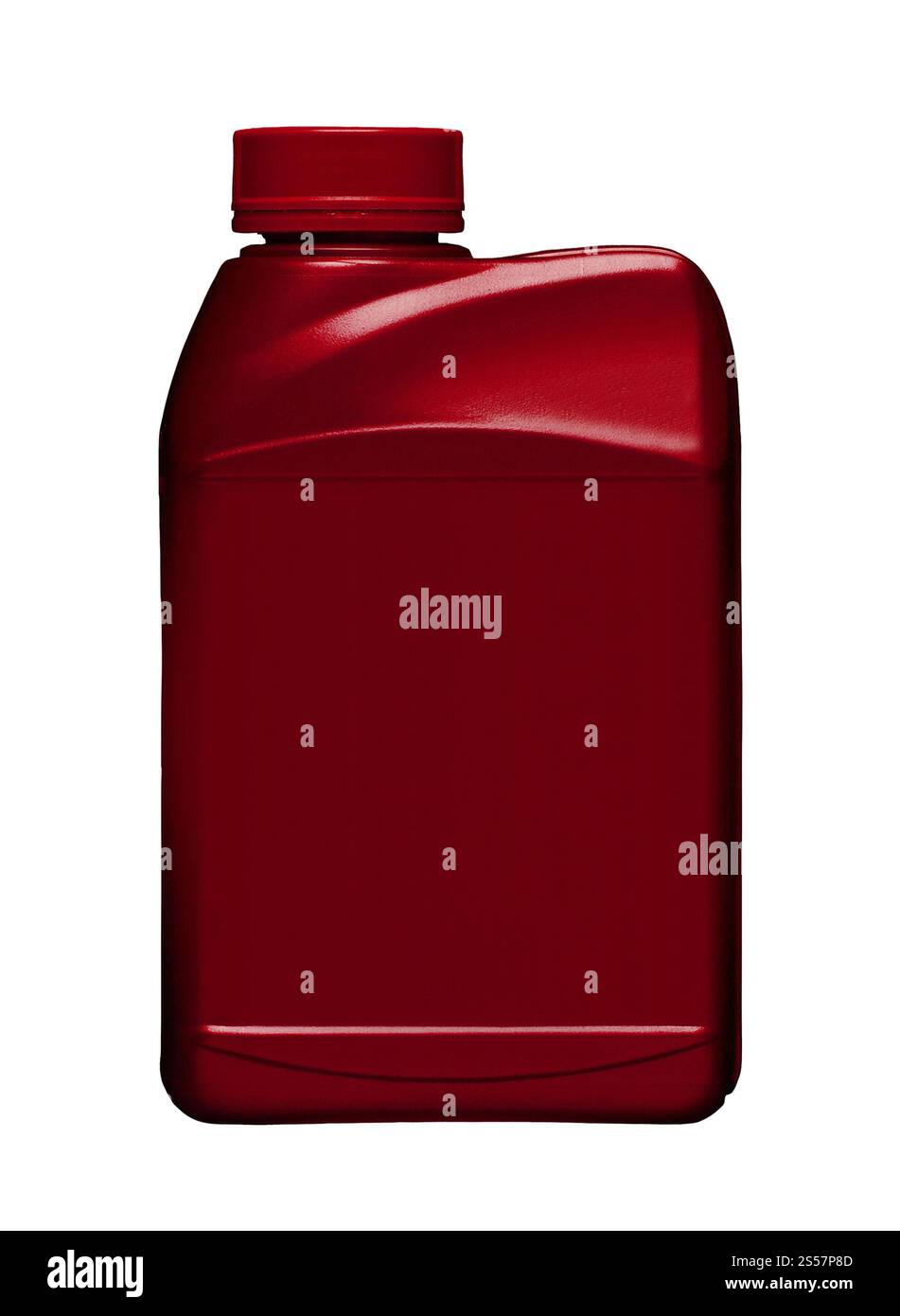 Red plastic gallon isolated on white background. Red plastic gallon ...