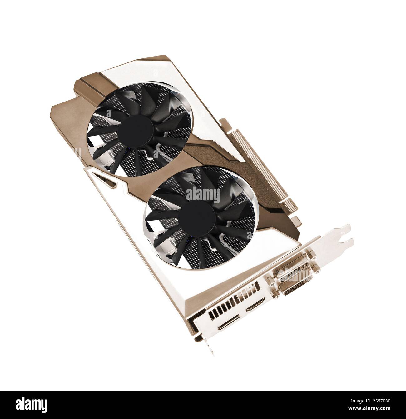Graphics card isolated on white background Stock Photo - Alamy