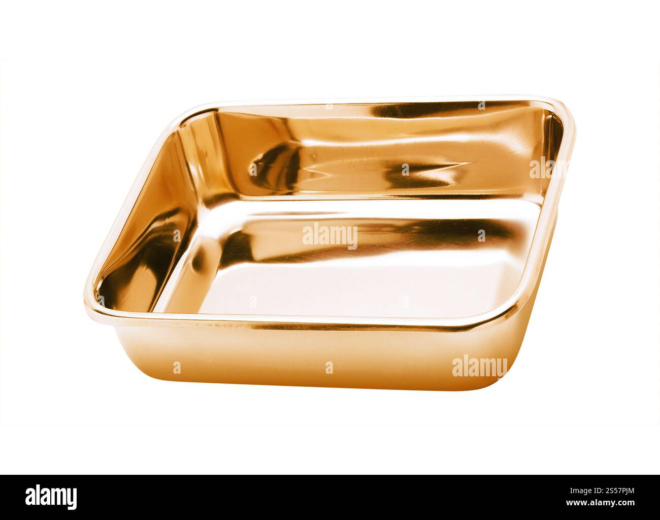 Empty metal box isolated on white. Empty metal box Stock Photo - Alamy