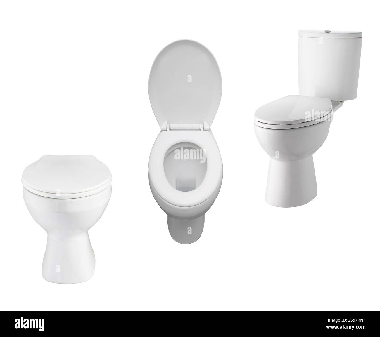 Toilet isolated on white background. Toilet isolated Stock Photo - Alamy