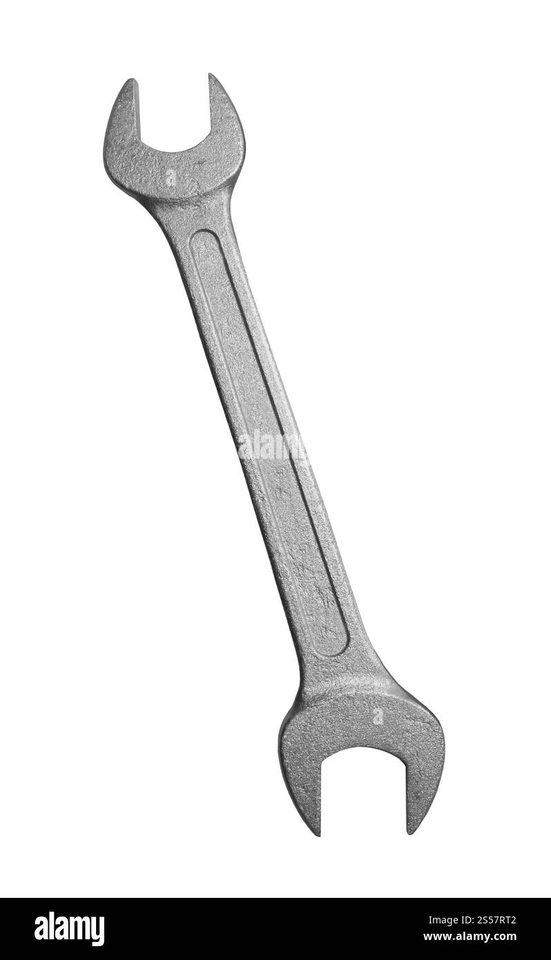 a wrench on white background isolated on white background. wrench on ...