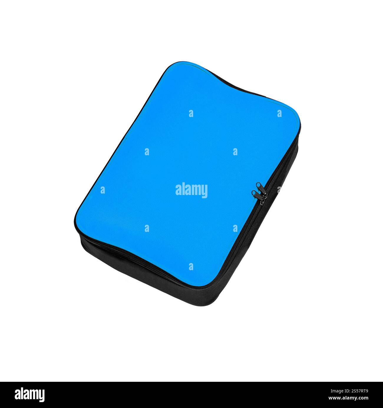 blue pencil-case isolated on white background. blue pencil-case ...