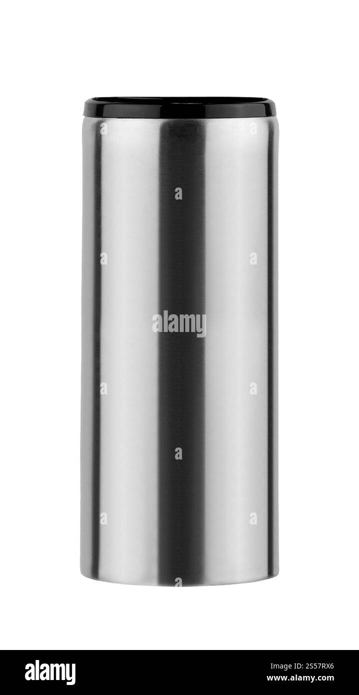 Metal flask isolated on white background. Metal flask isolated Stock ...