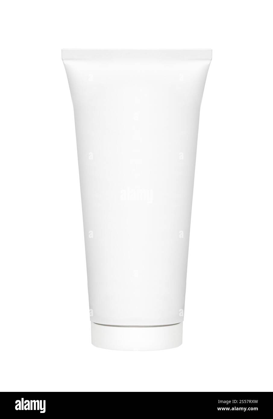 white tube isolated on white background. white tube isolated Stock ...