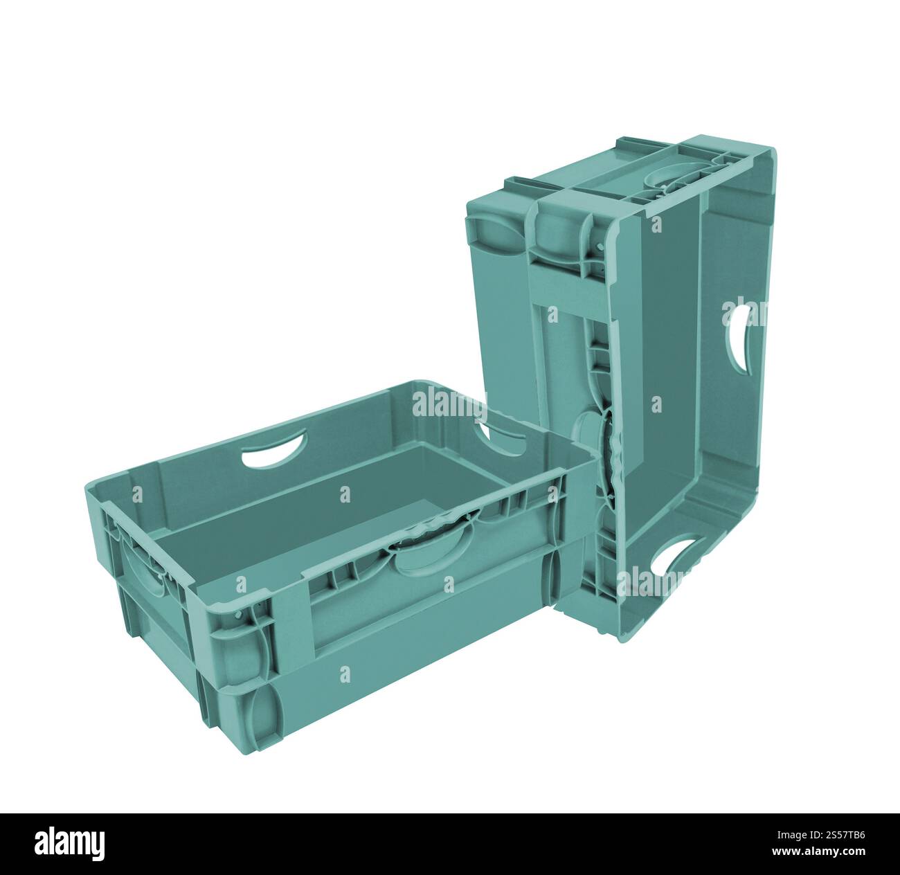 empty crates isolated on white background. empty crates isolated Stock ...