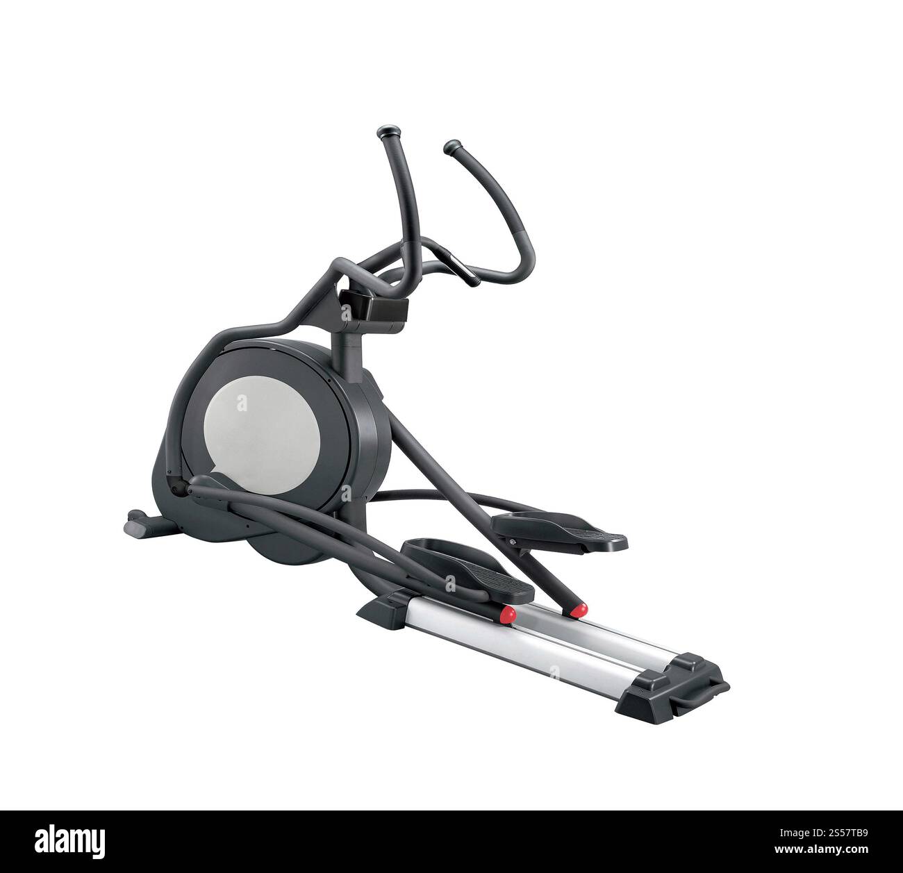 Elliptical gym machine isolated on white background. Elliptical gym ...
