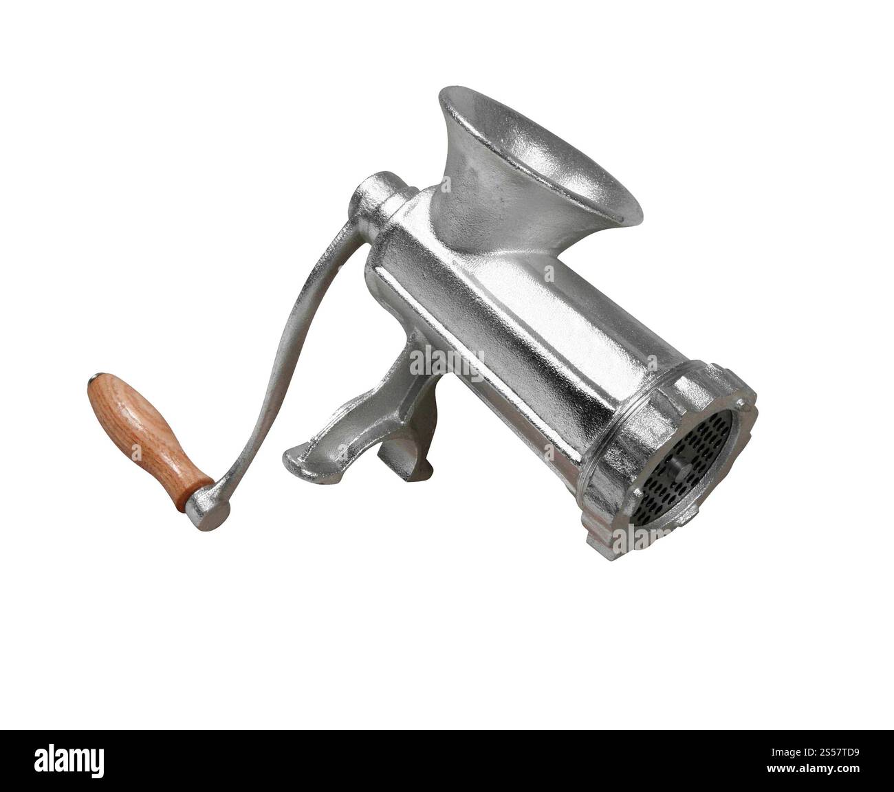 Classic meat grinder isolated on white background. Classic meat grinder ...