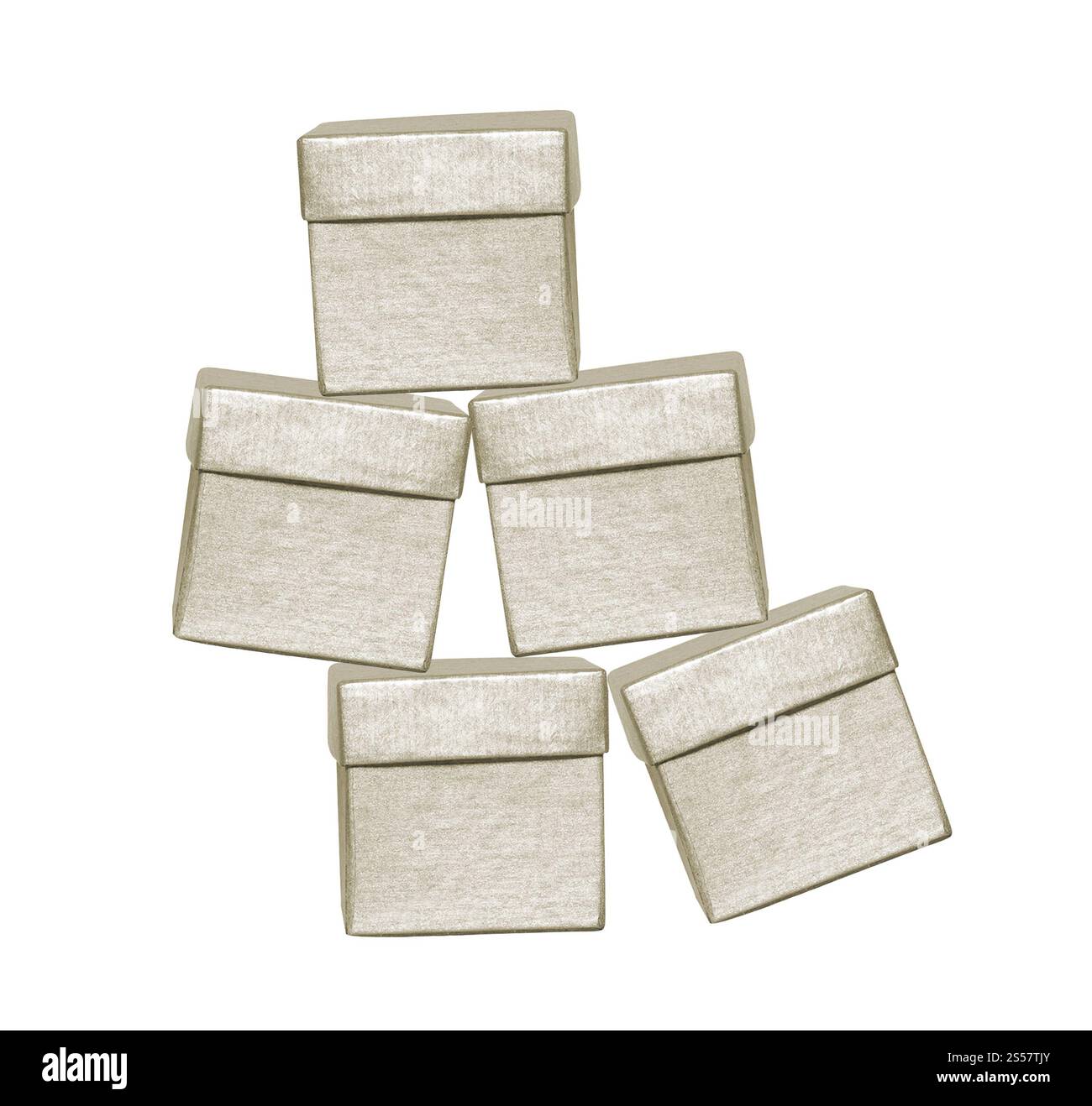 Small cardboard boxes isolated on white. Small cardboard boxes Stock ...