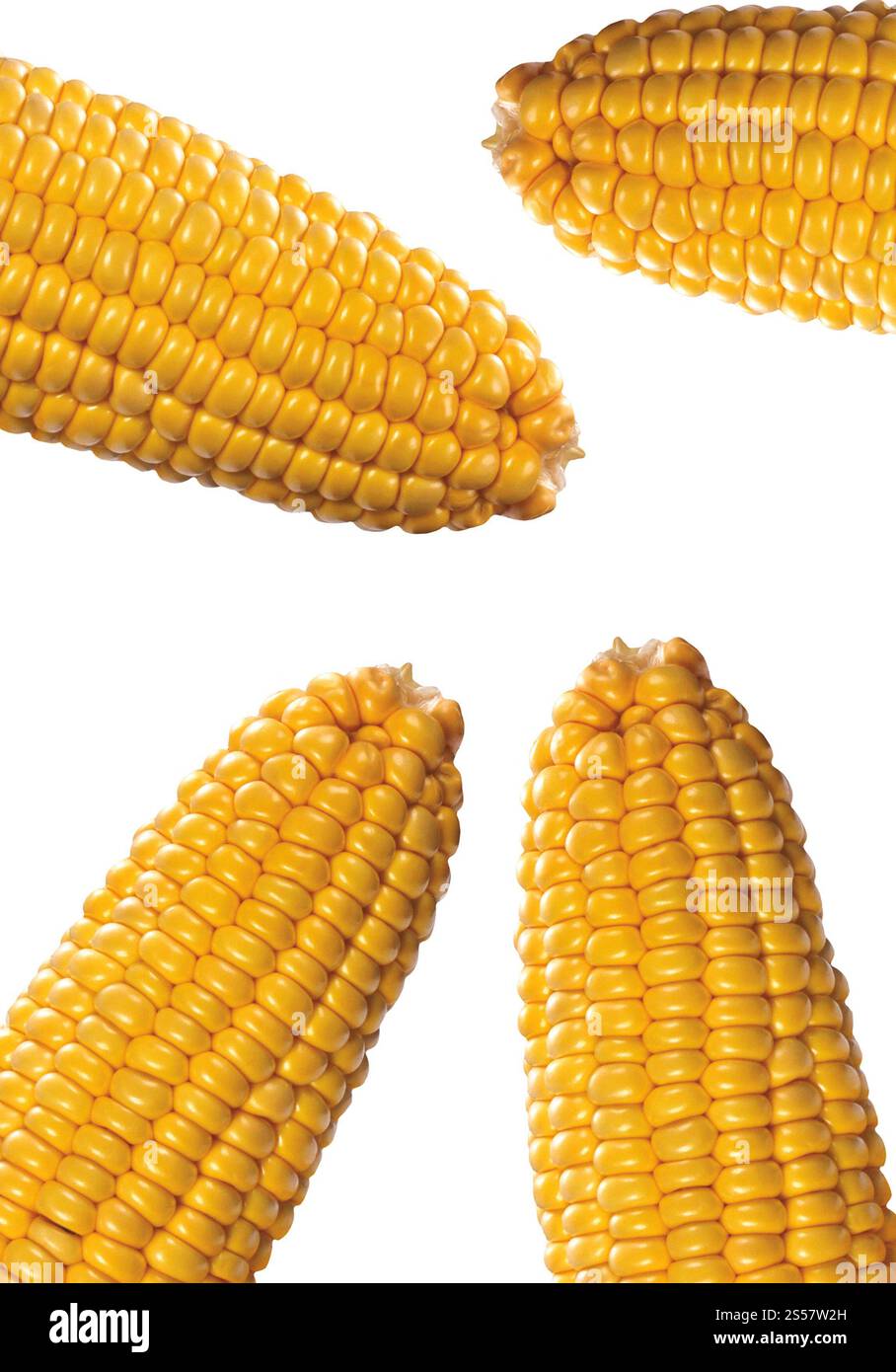 corns isolated on white background. corns isolated Stock Photo - Alamy