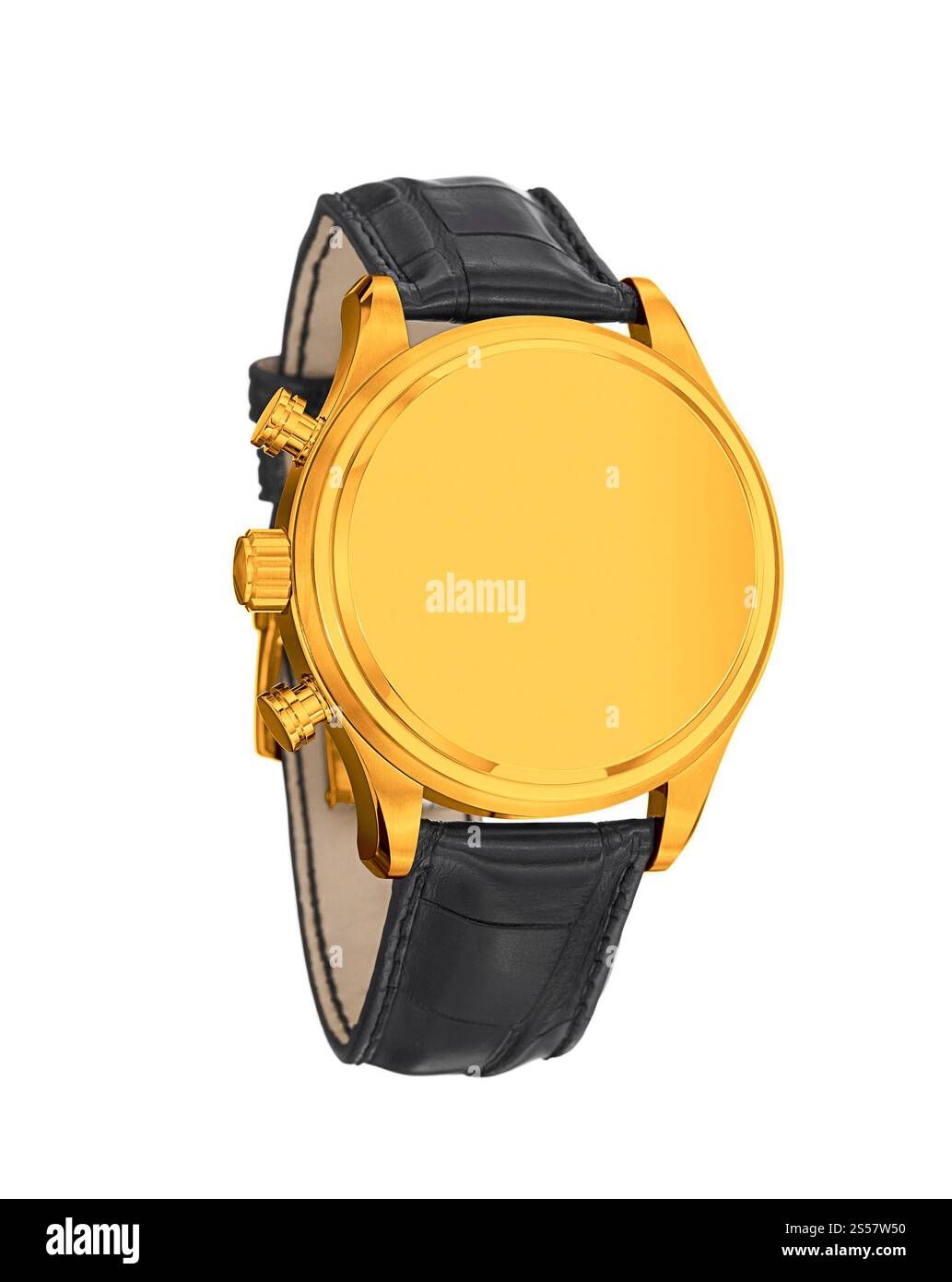 Mens luxury gold wrist watch isolated on white background. Mens luxury ...