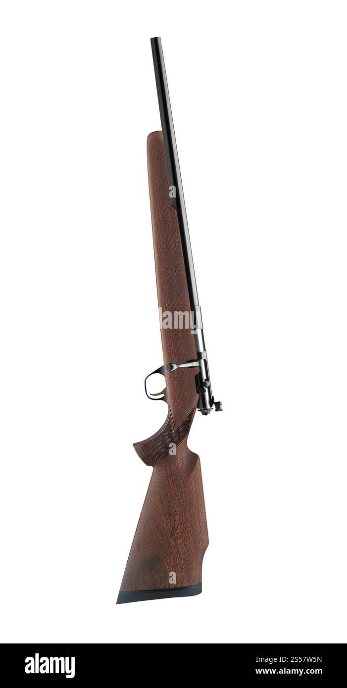 Hunting rifle isolated on white background. Hunting rifle isolated ...