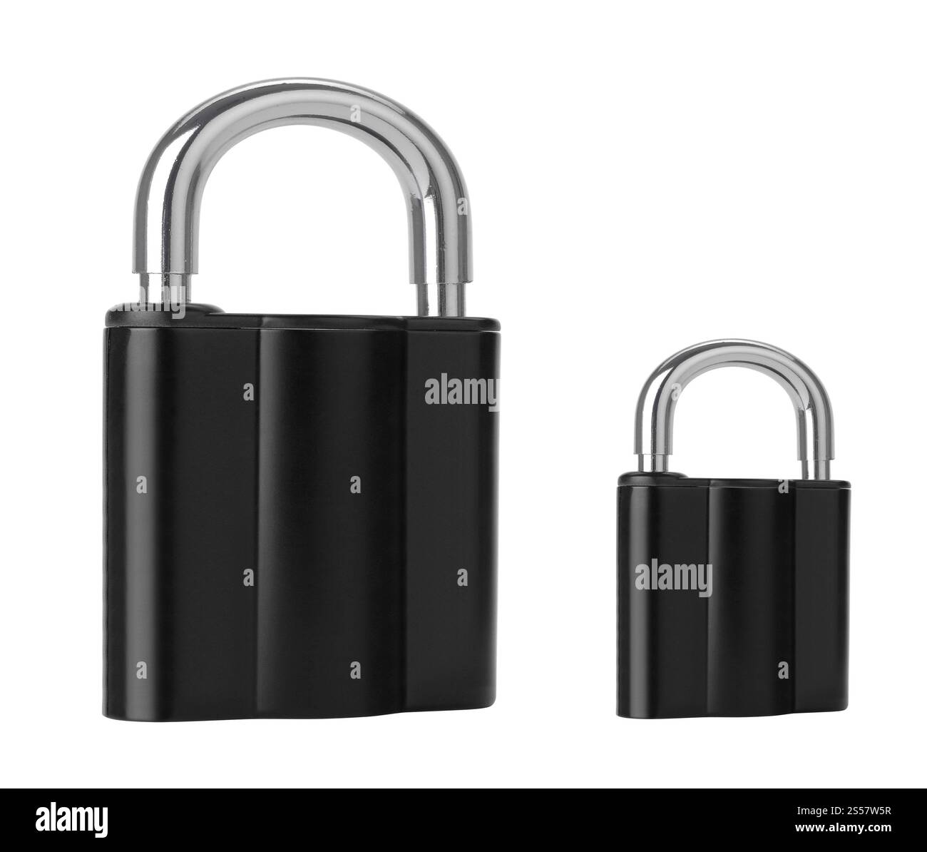 black Locks isolated on white background. black Locks isolated Stock ...