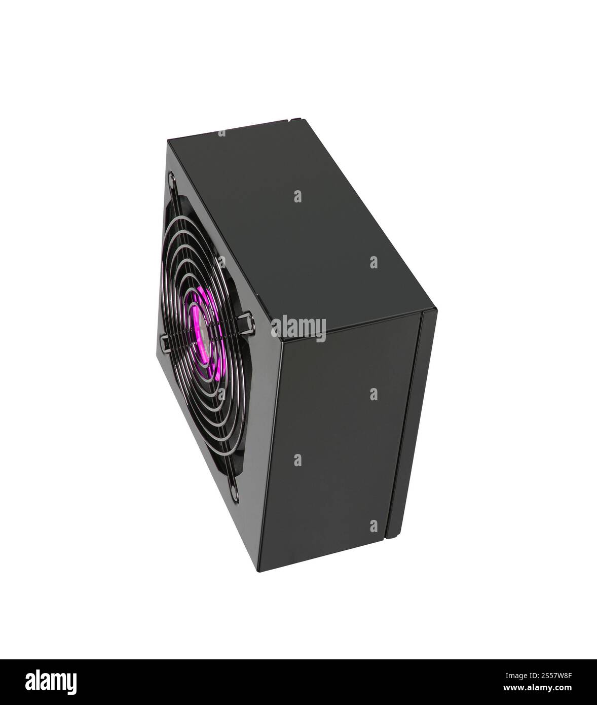 Computer Power Supply Unit Isolated On White Background. Computer Power ...