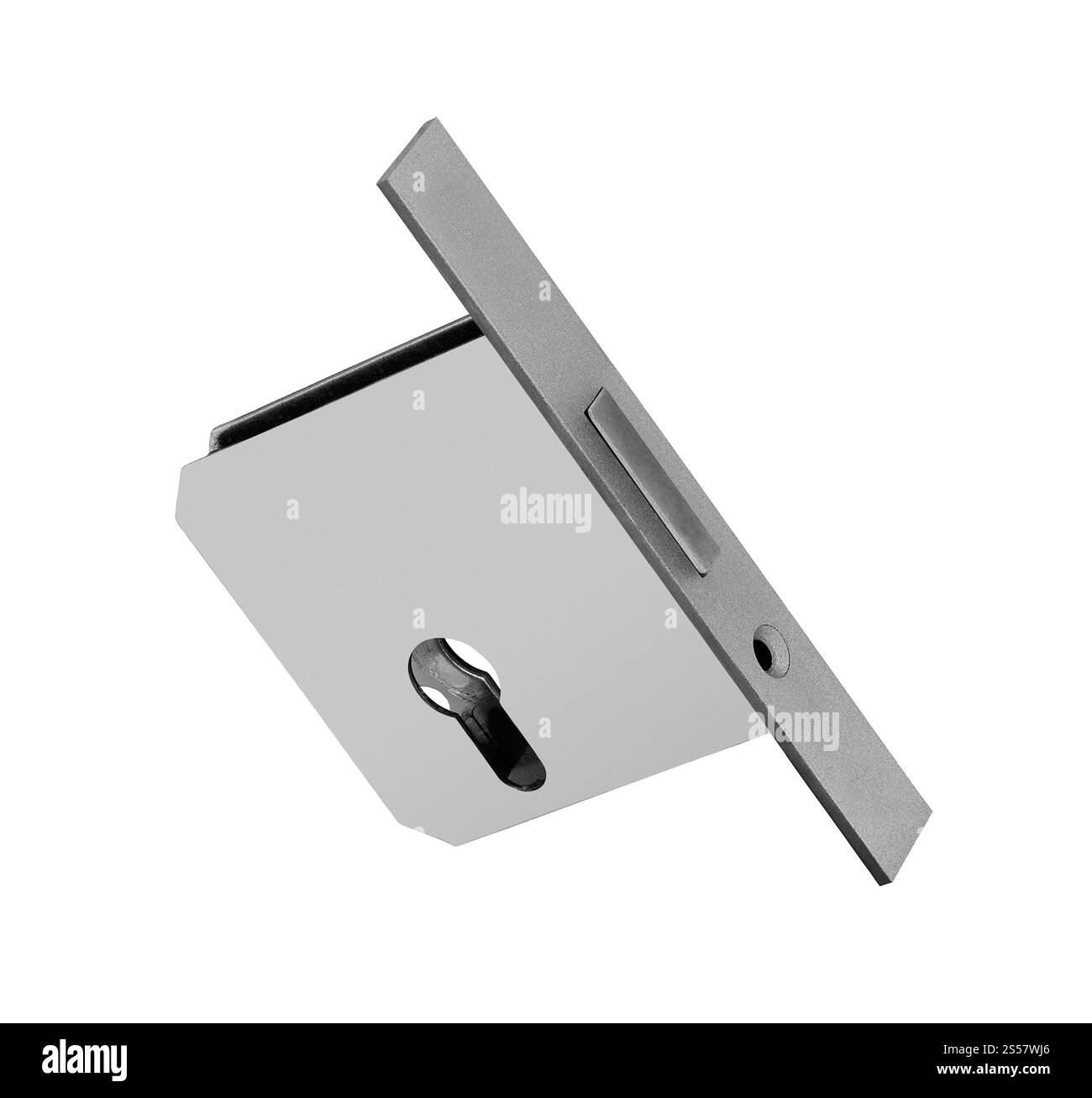 conventional mortise lock for door isolated on white background ...