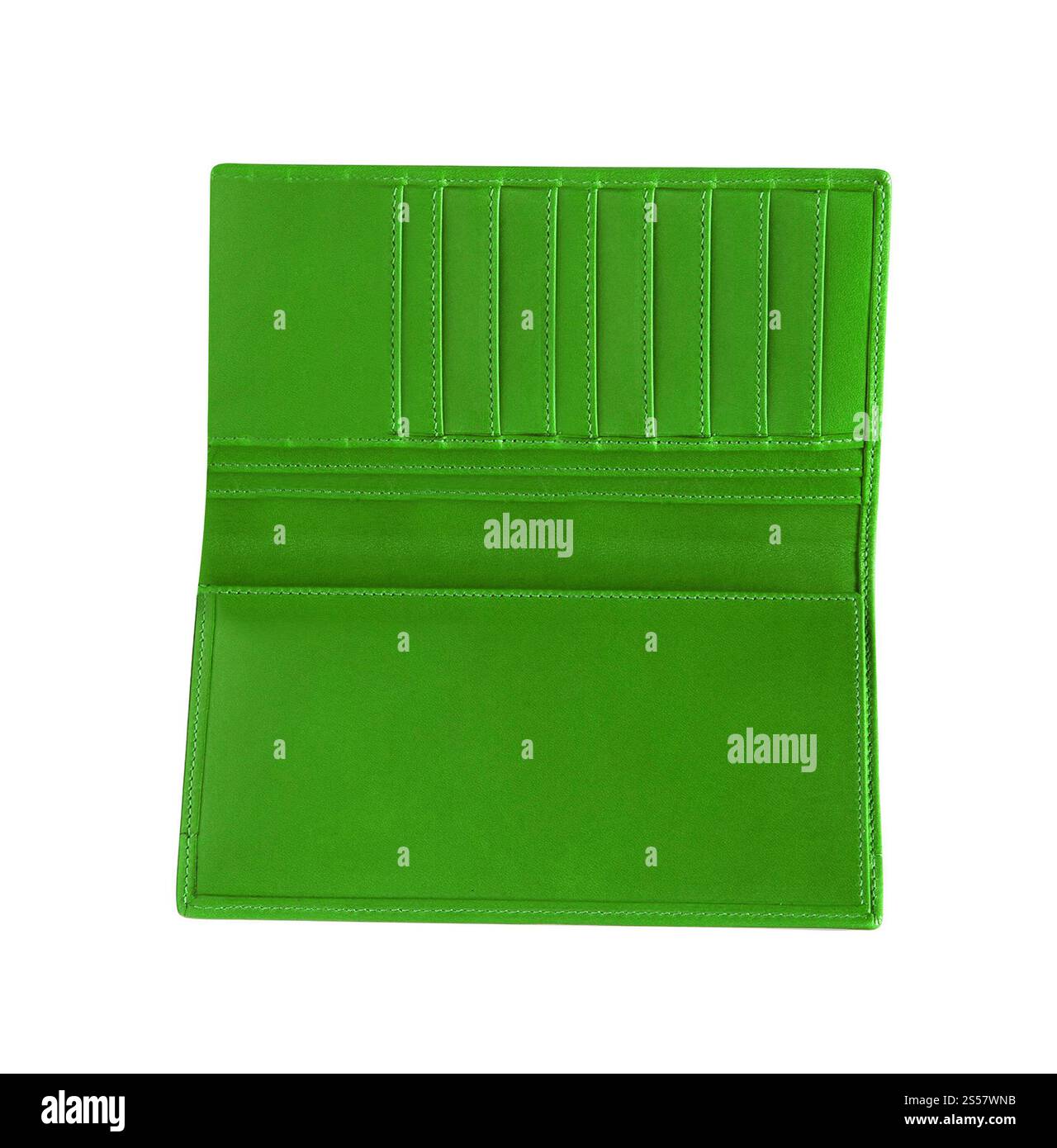 Green wallet on a white background. Green wallet Stock Photo - Alamy