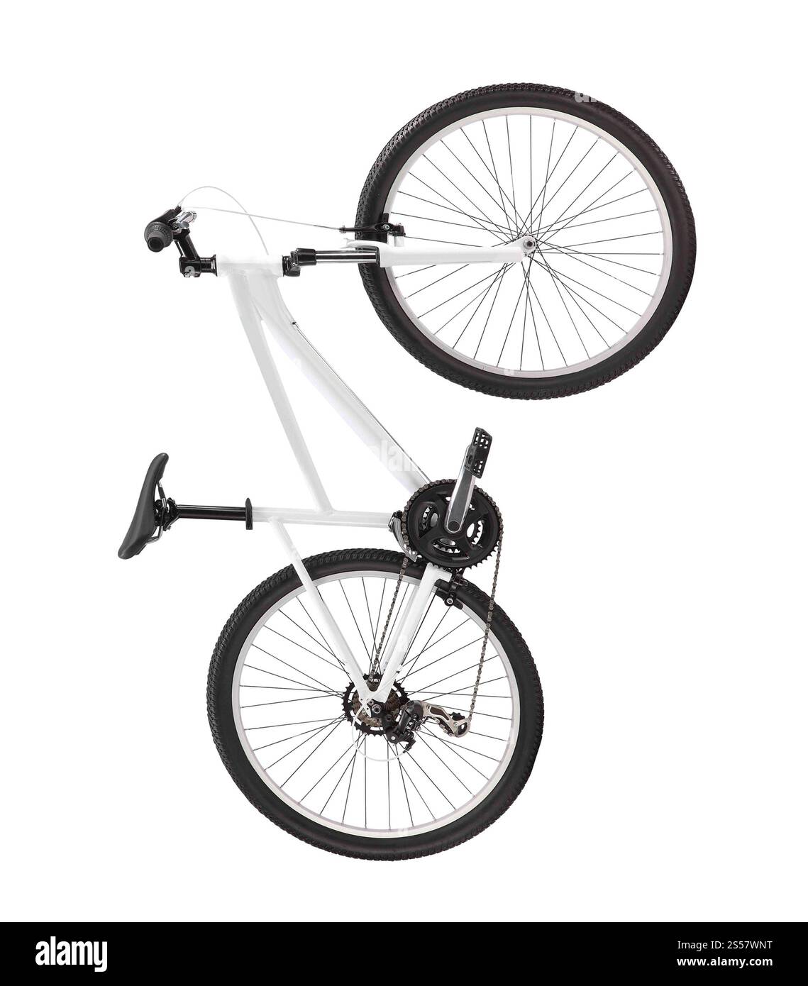 white bike isolated on white background. white bike isolated Stock ...
