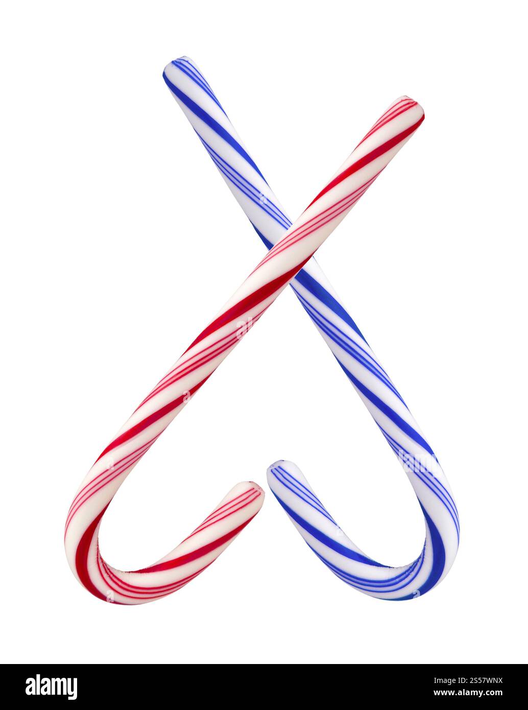 Two candy canes isolated on white background. Two candy canes isolated Stock Photo - Alamy