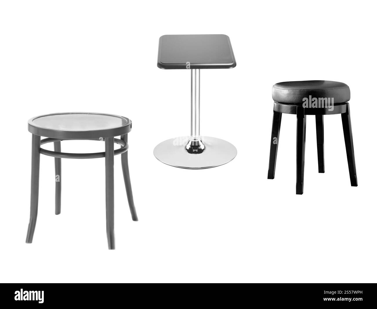 Bar stools at the bar Cut Out Stock Images & Pictures - Alamy