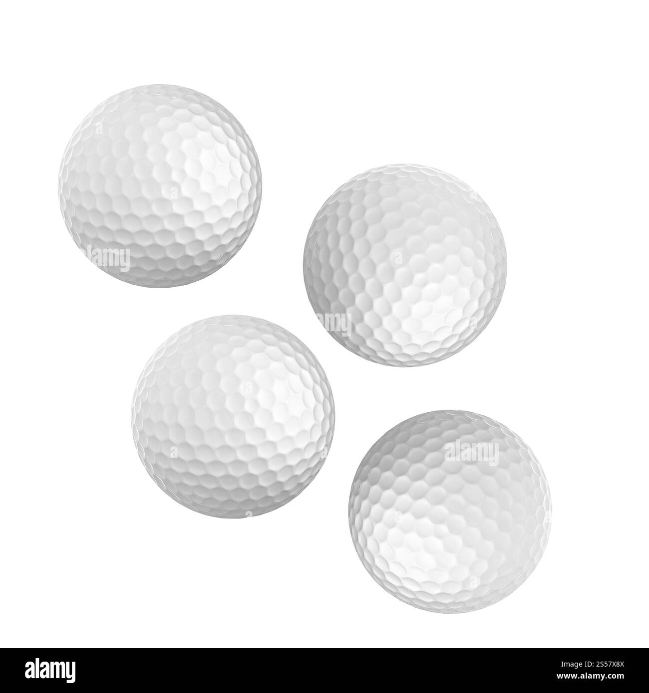 Nice Golf ball isolated on white background Stock Photo - Alamy