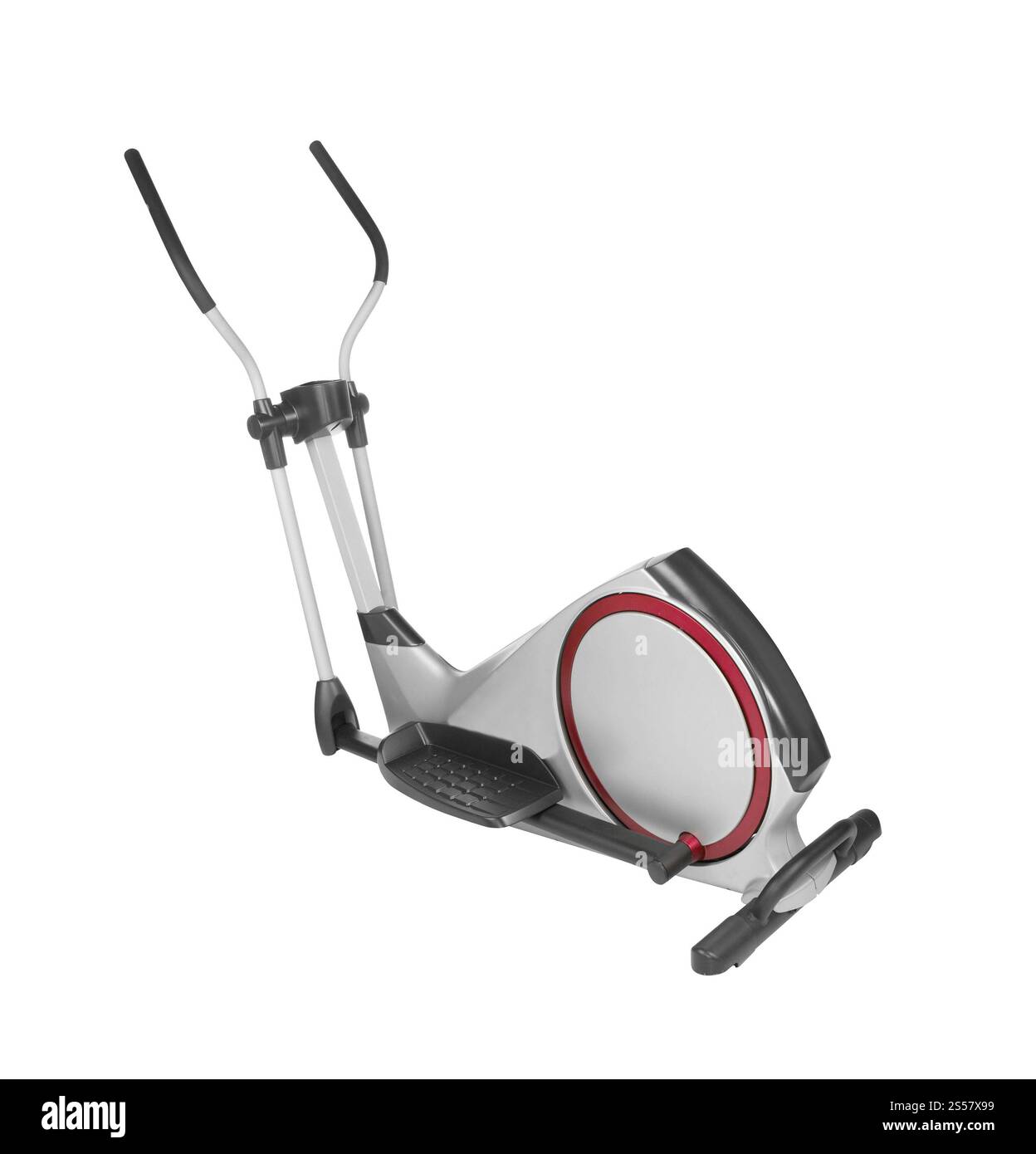 ski simulator isolated on a white background Stock Photo - Alamy