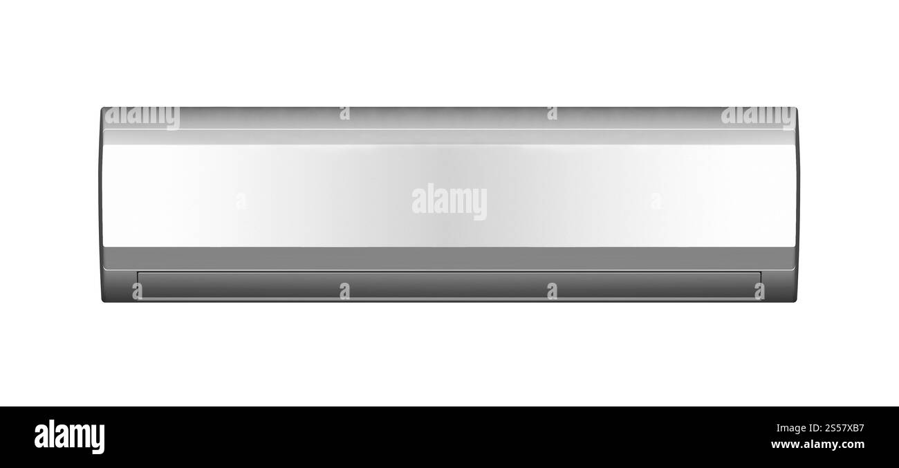 White color air conditioner machine isolated on white background Stock ...